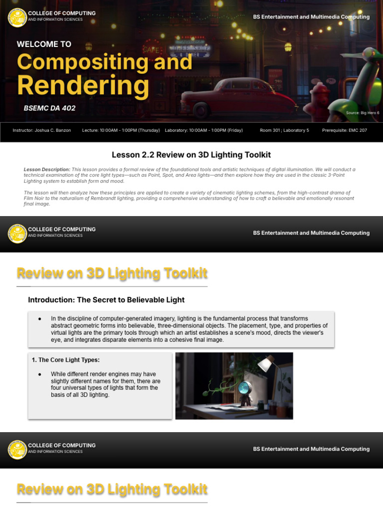Lesson 2.2 Review On 3D Lighting Toolkit (1) - 100324 | PDF | Lighting ...