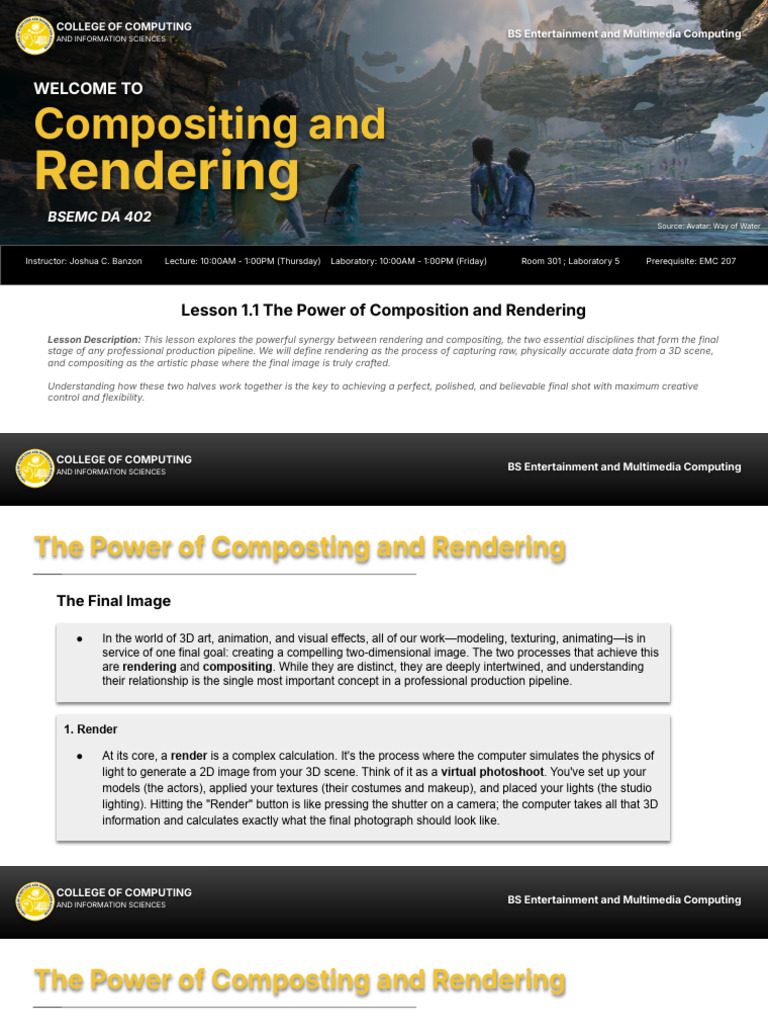 Compositing and Rendering in 3D Art | PDF | Rendering (Computer ...