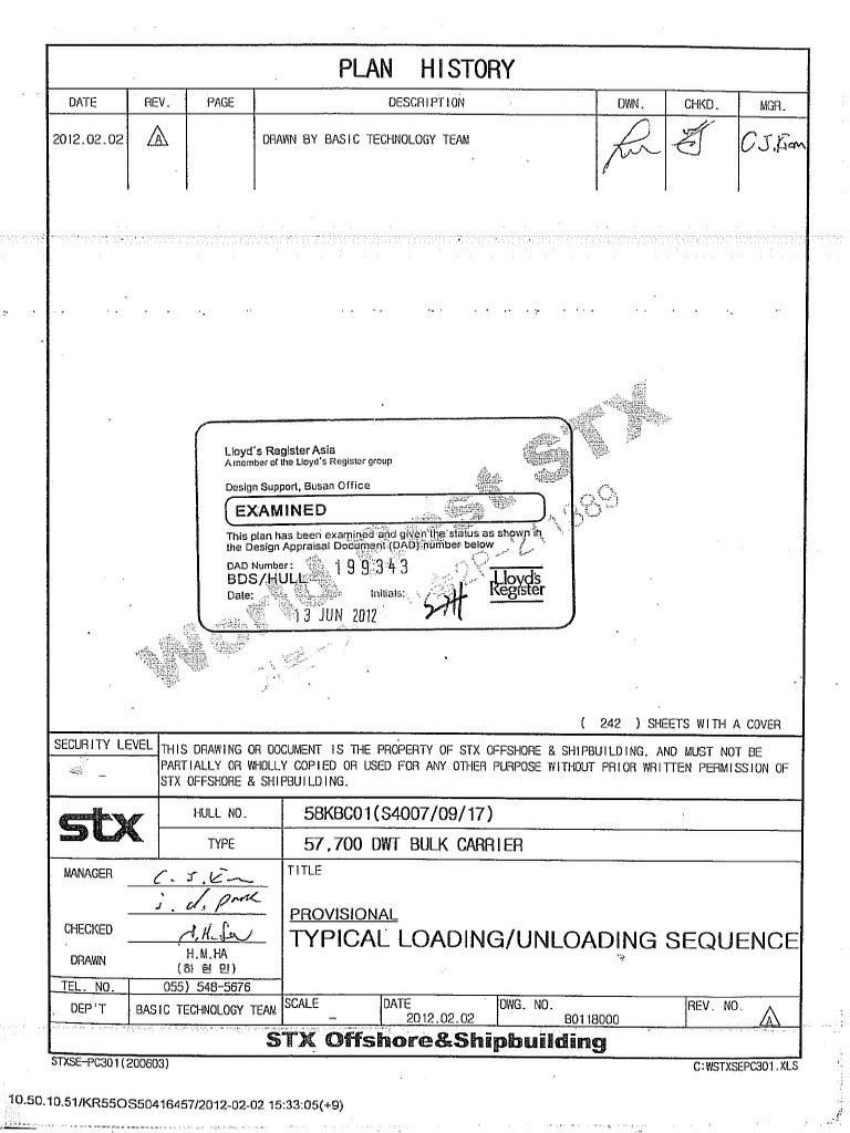 B6-Prov - Typical Loading - Unloading Sequence | PDF