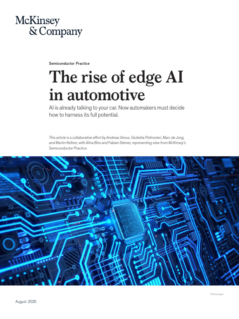 Edge AI's Impact on Automotive Innovation | PDF | System On A Chip ...