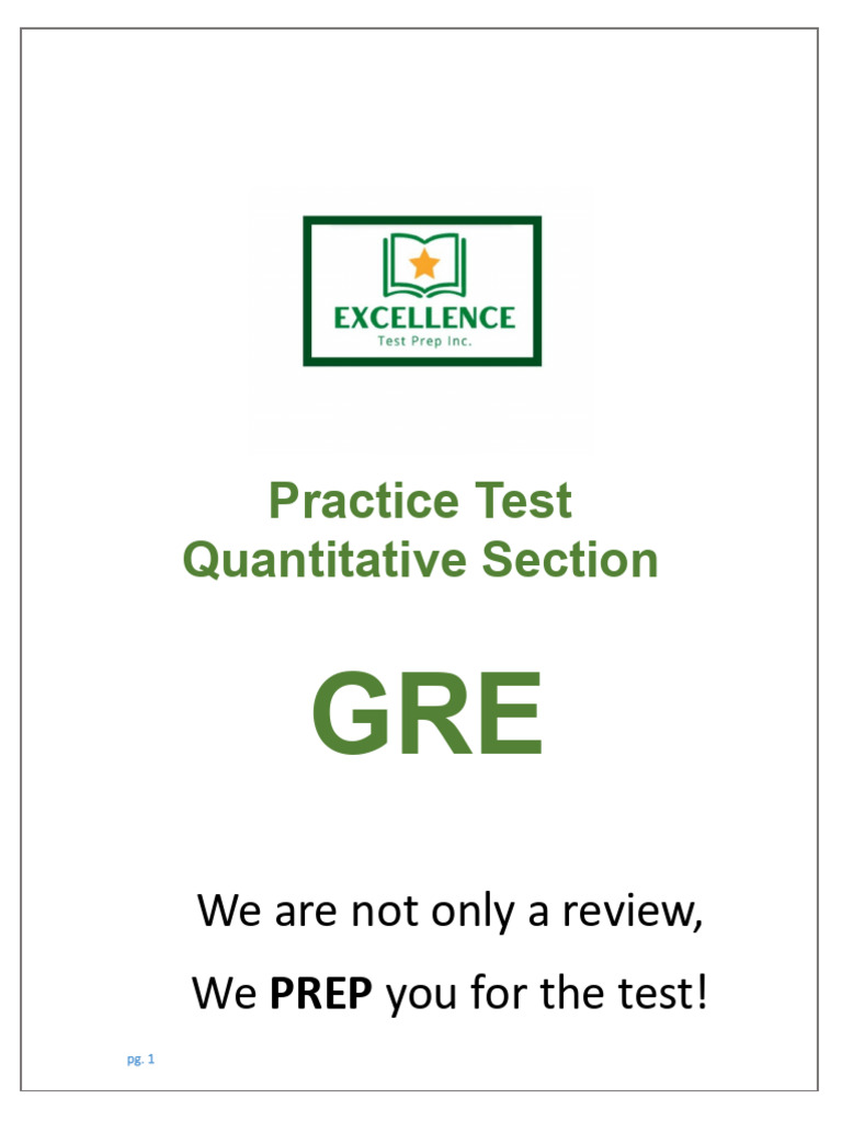 GRE Practice Test 2025 Quantitative | PDF | Numbers | Shape