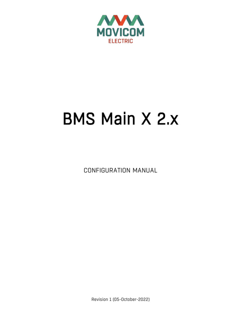 BMS Main X 2.x - Configuration Manual (ENG) | PDF | Computer Networking | Computer Engineering