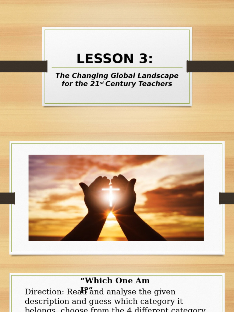 The Changing Global Landscape For The 21st Century Teachers Carlo R ...