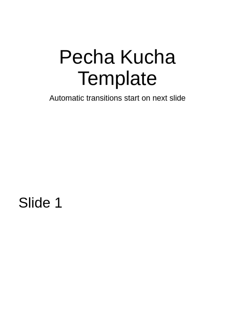 Pecha Kucha Slide Template | PDF