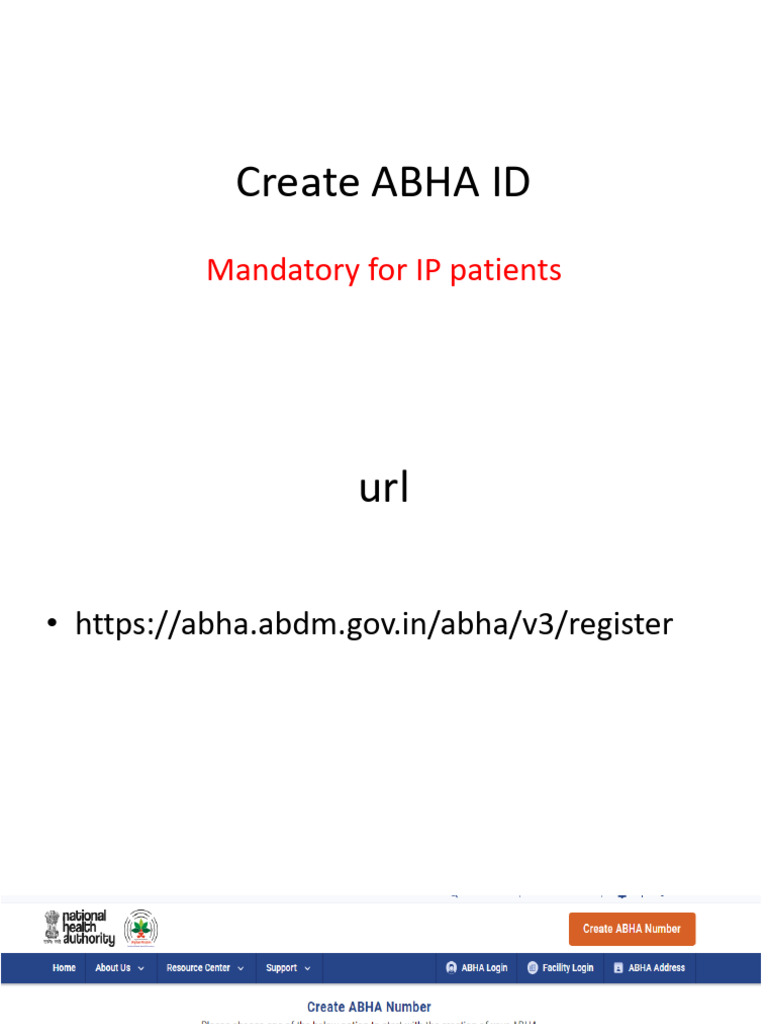 Create Abha Id | PDF