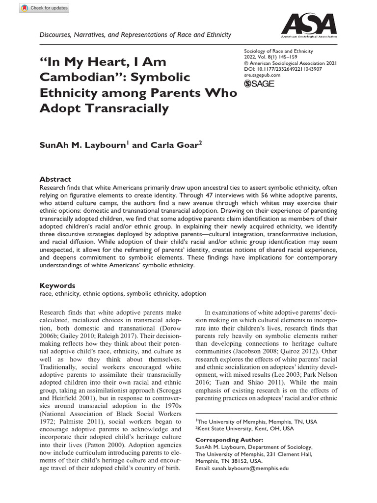 Laybourn Goar 2021 in My Heart I Am Cambodian Symbolic Ethnicity | PDF ...