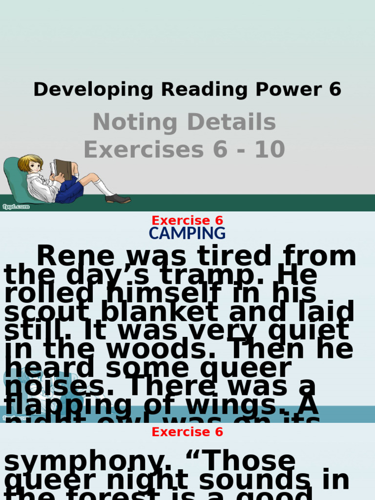 Reading Comprehension Exercises 6-10 | PDF | Ketchup