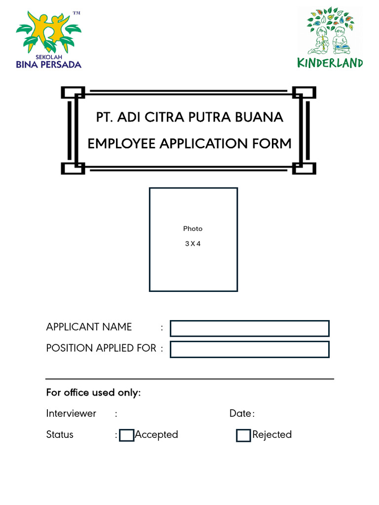 Candidate Application Form - BLANK | PDF