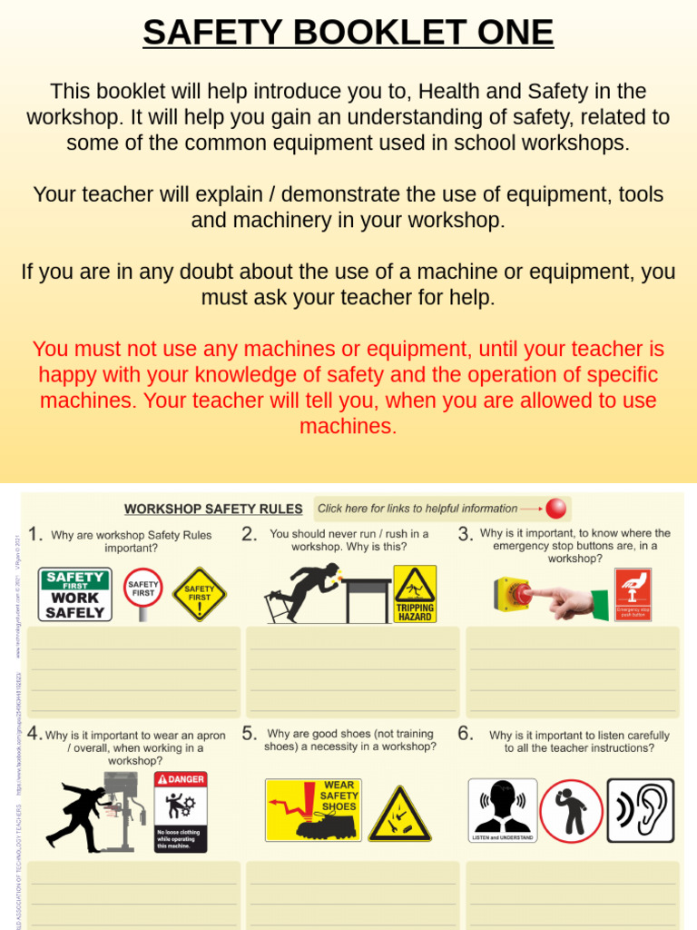 Safety Booklet 1 | PDF