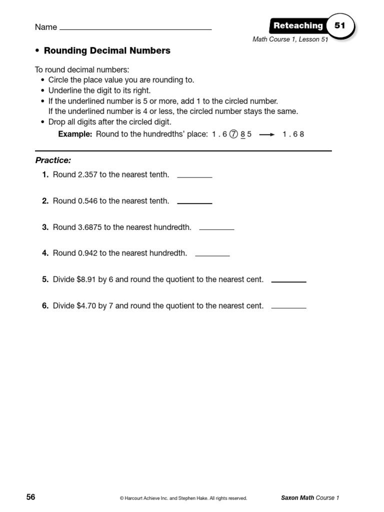 Saxon Math Course 1 Reteaching Guide | PDF | Numbers | Discrete Mathematics
