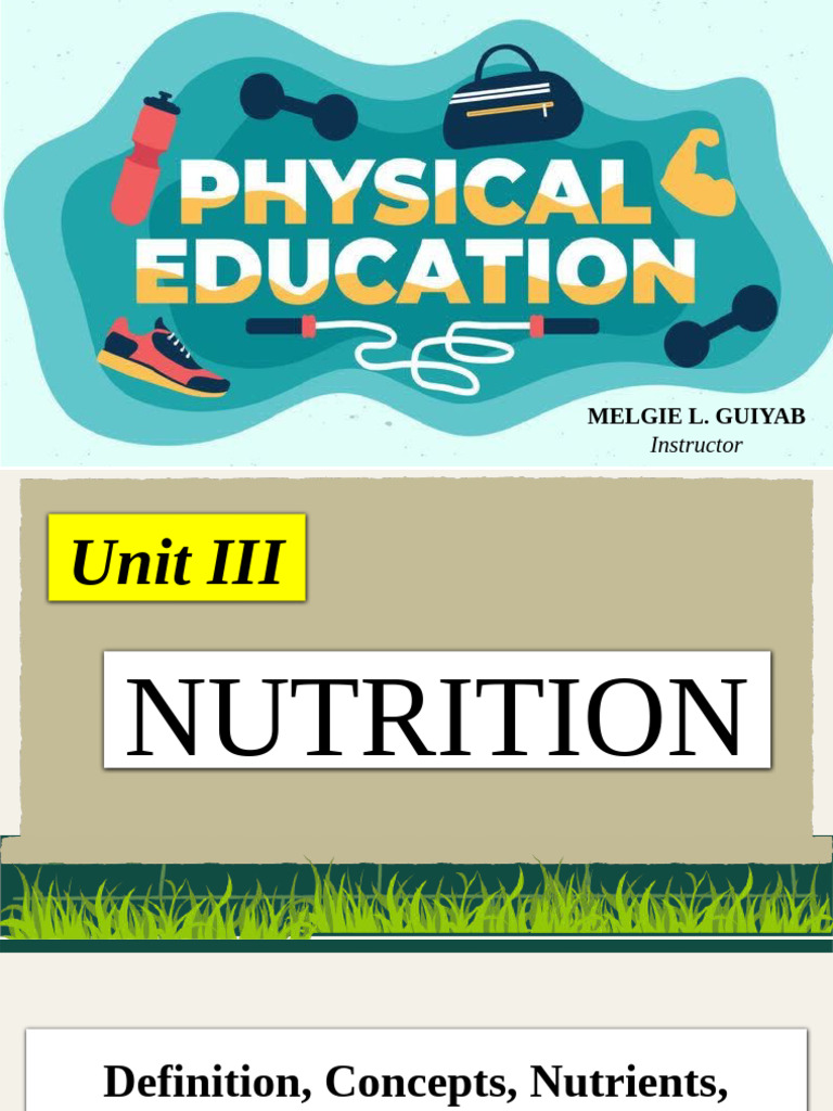 Pathfit 1 Nutrition | PDF | Foods | Nutrients