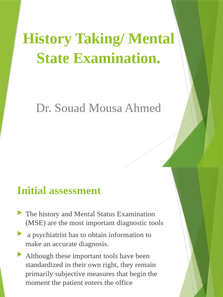 Assessment of Mental Health | PDF | Behavioural Sciences ...