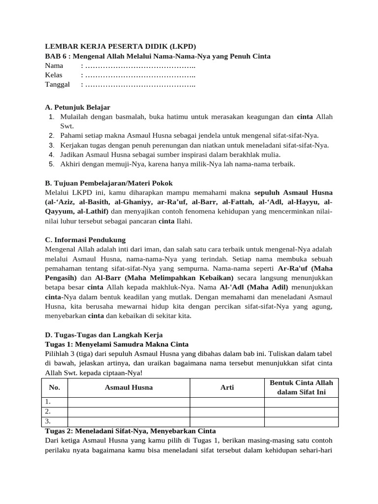 LKPD 6 | PDF