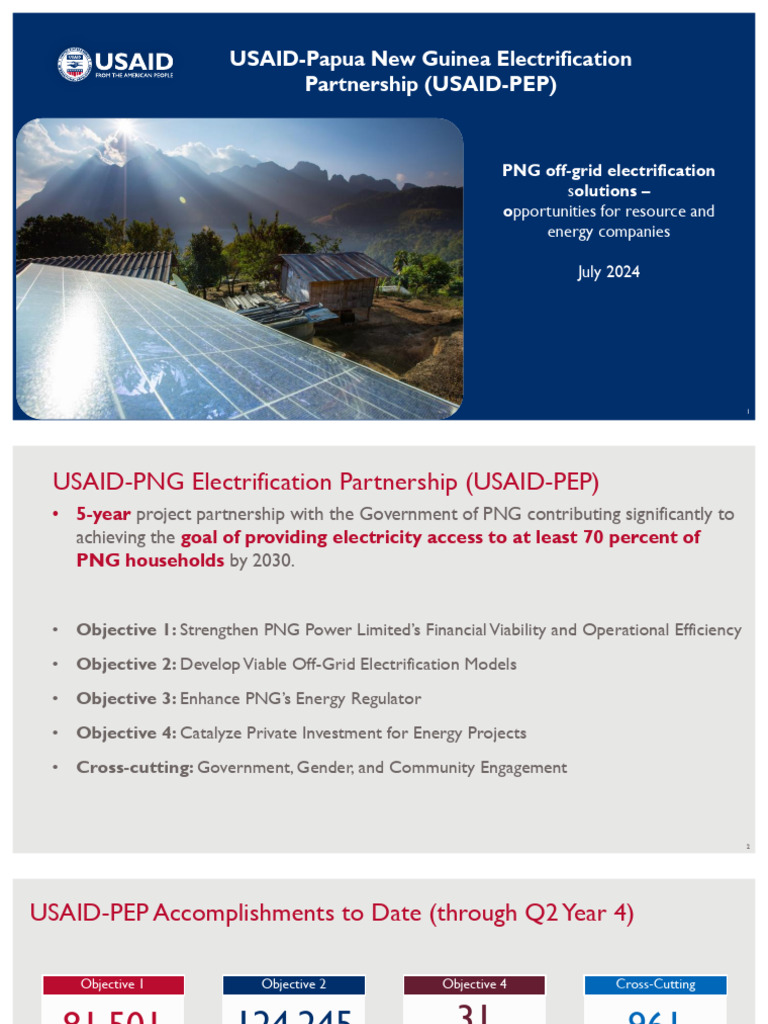 PNG Off-Grid Electrification Opportunities | PDF | Electrification ...