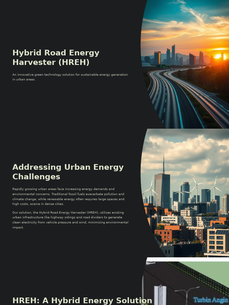 Hybrid Road Energy Harvester HREH | PDF | Wind Power | Sustainable Energy