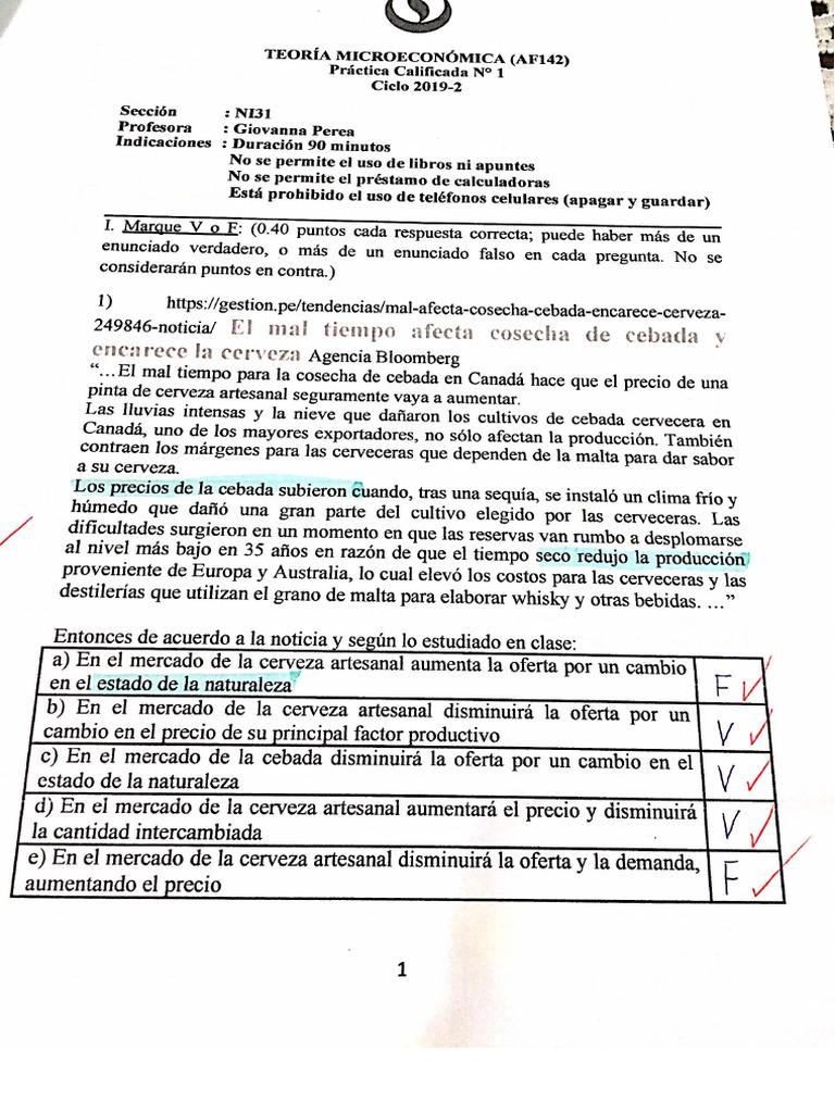 PC1 - 2019 2 | PDF