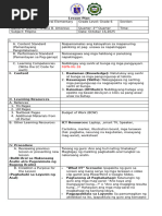 Detailed Lesson Plan Sanhi at Bunga | PDF