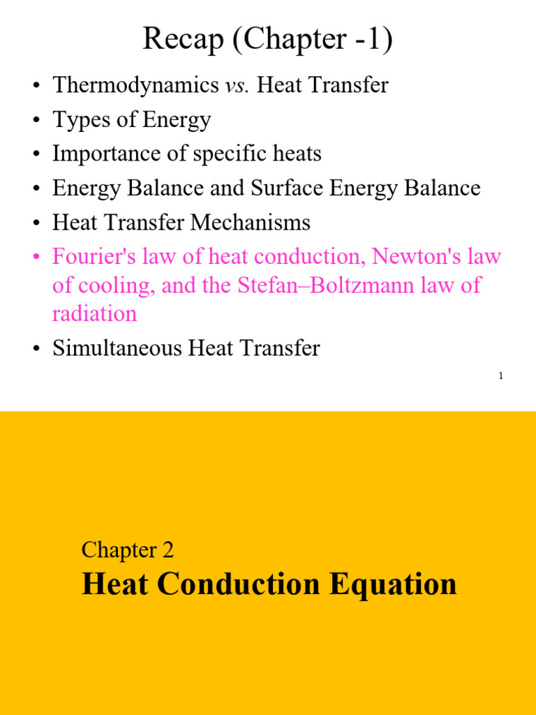 Chapter2 - Conduction Equation-2025 | PDF | Heat Transfer | Thermal ...