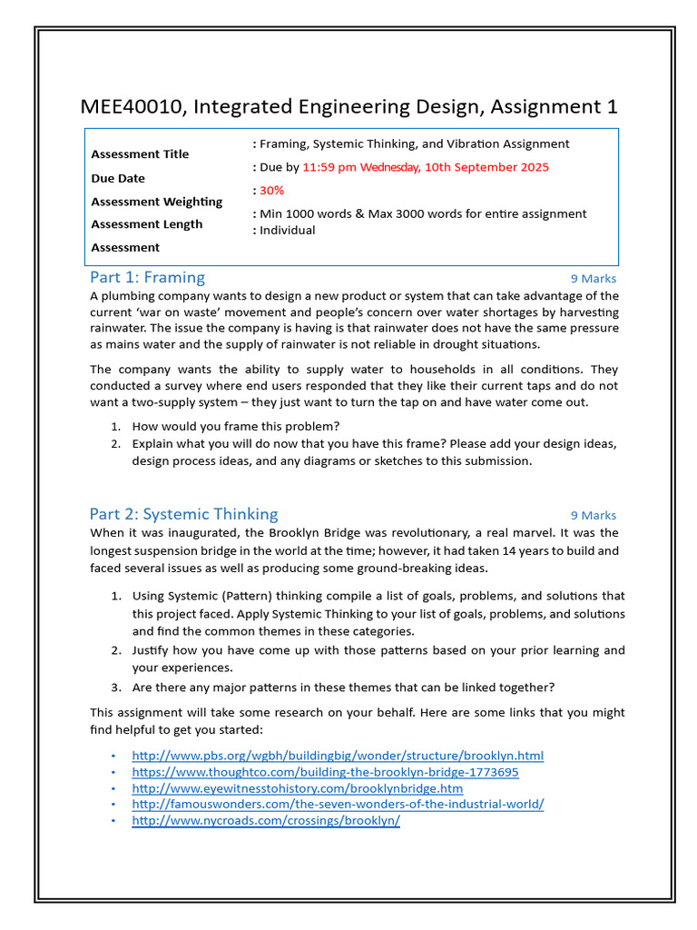 Framing, Systemic Thinking and Vibration-1 | PDF