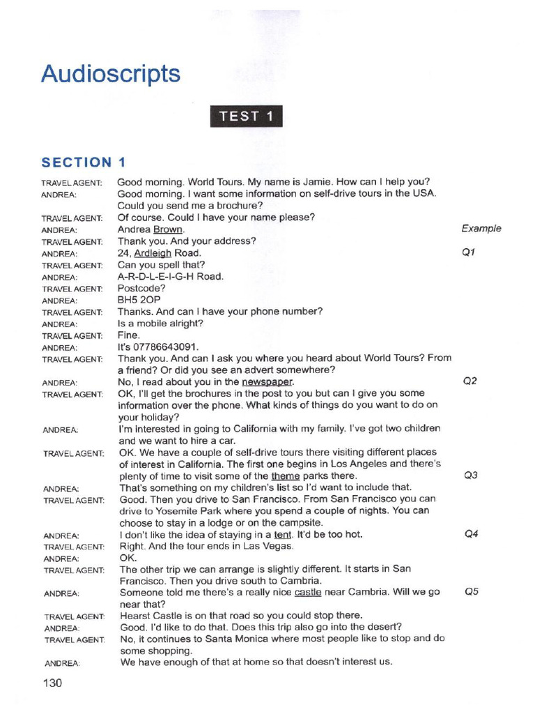 Test 5 Transcript | PDF