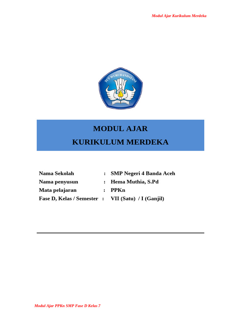 Modul Ajar BAB I | PDF
