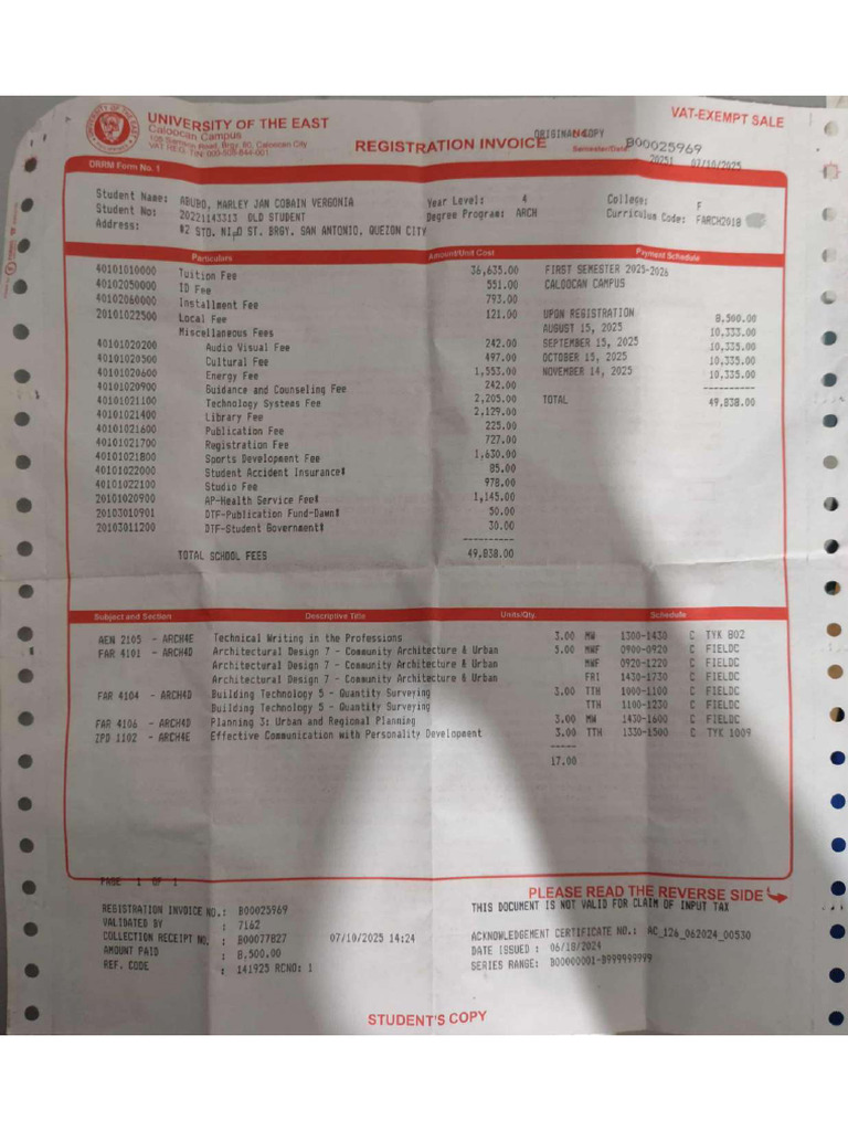 Proof of Enrollment | PDF