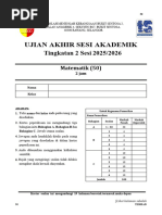 Soalan Uasa Matematik Form 1 2023 | PDF