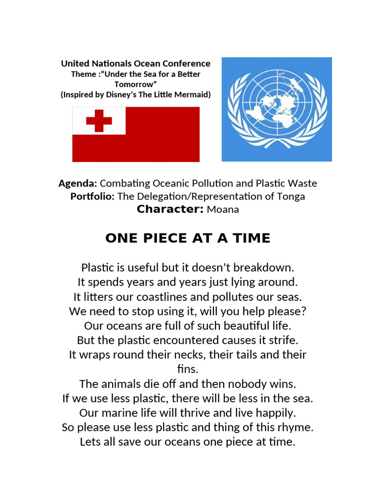Ocean Conference: Combating Plastic Waste | PDF