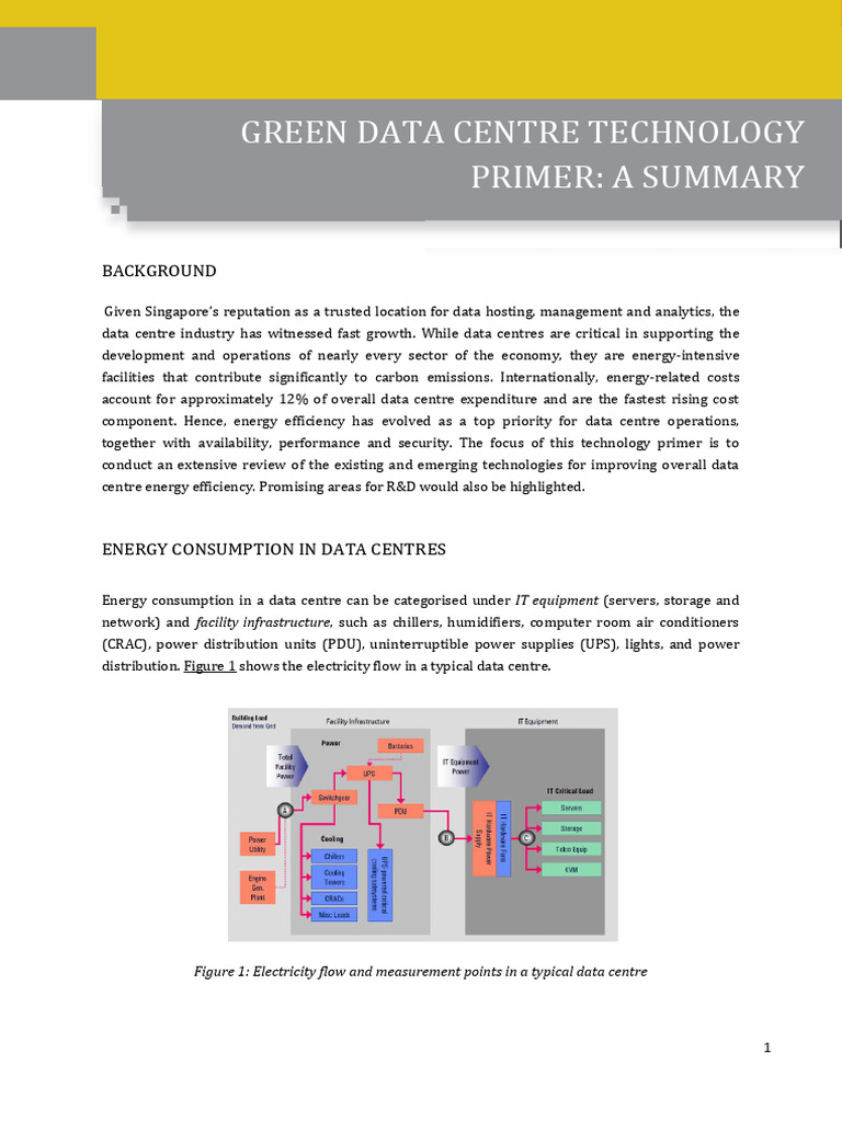 Green Data Centre Energy Efficiency Guide | PDF | Data Center ...