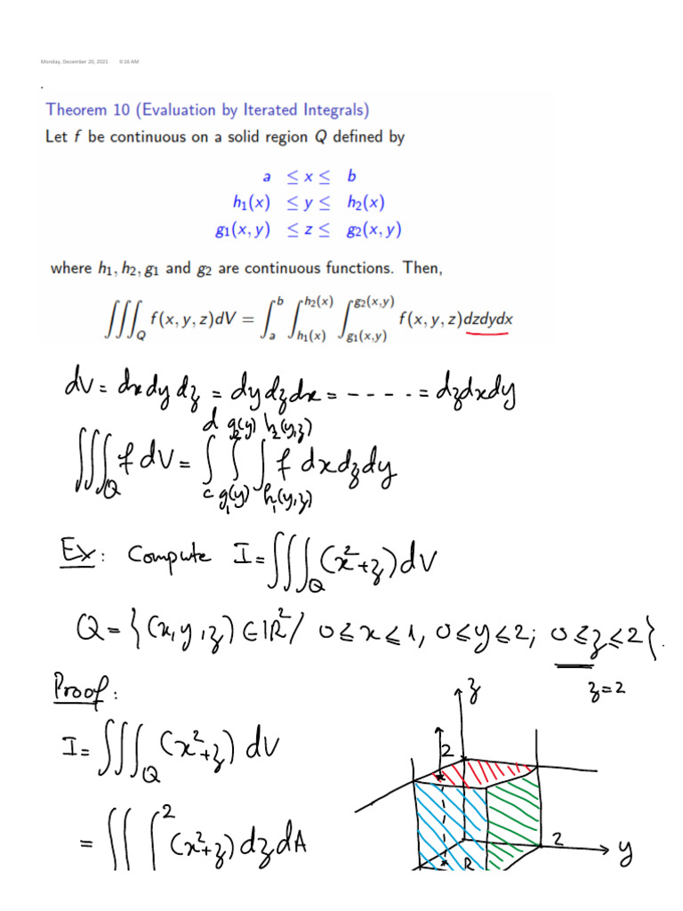 Calculus3-Multiple Integral (Part 4) | PDF