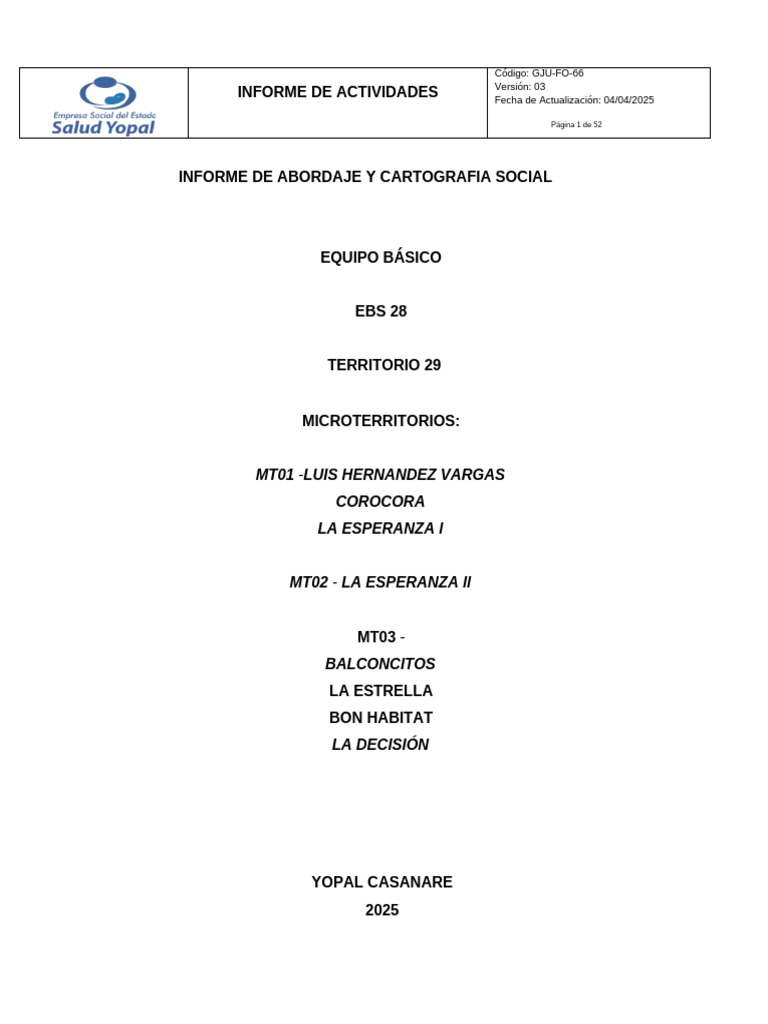 4.1.1. Ebs 28 Informe - de - Abordaje - A - Microterritorio 28 | PDF | Cuidado de la salud ...
