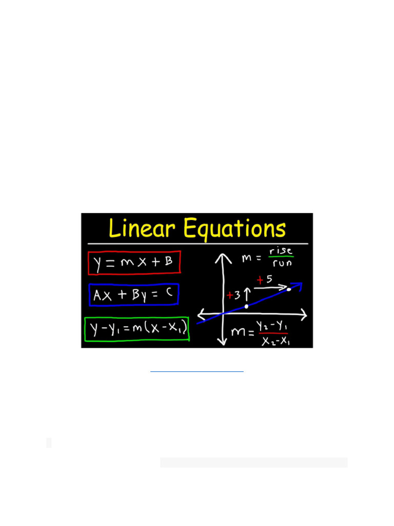 Understanding Linear Equations Basics | PDF | Equations | Variable ...