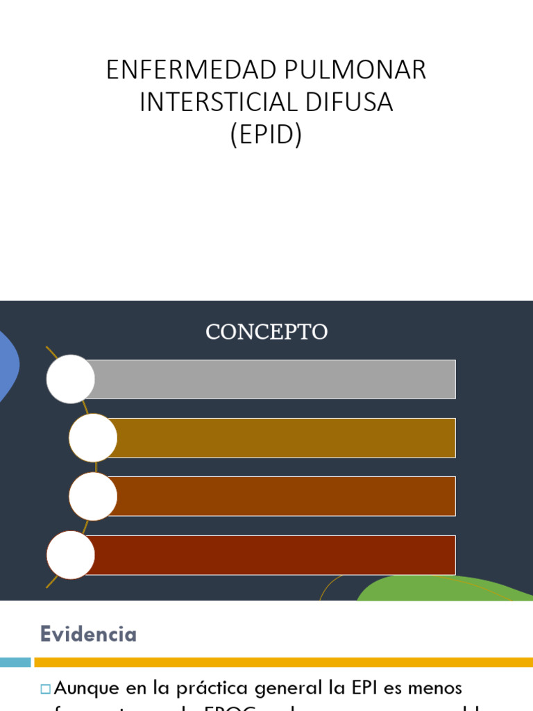 Enfermedad Pulmonar Intersticial Difusa | PDF | Neumonía | Enfermedades ...