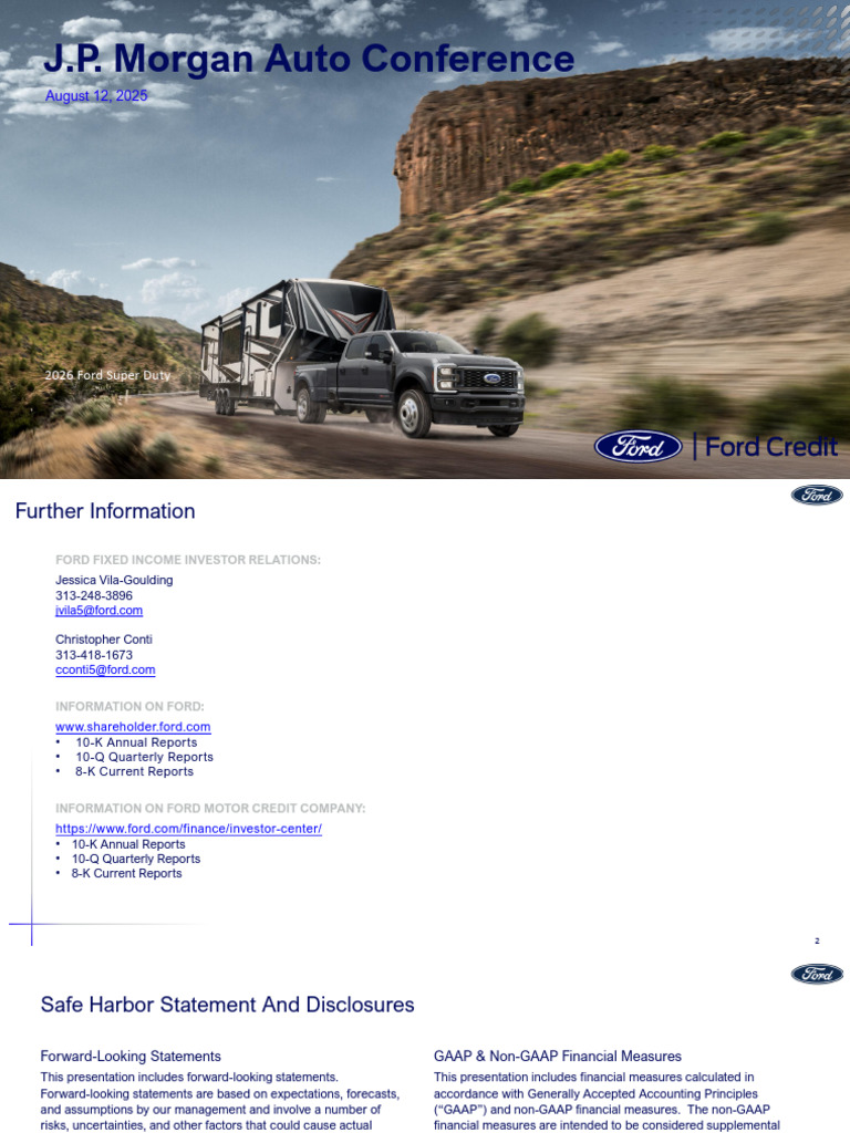 2025 Ford Auto Conference Insights | PDF | Ford Motor Company ...
