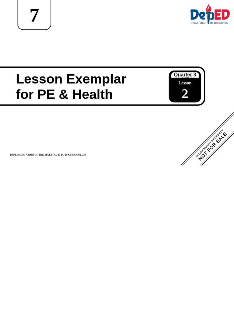 Grade 7 PE & Health Lesson Plan | PDF | Malnutrition | Obesity