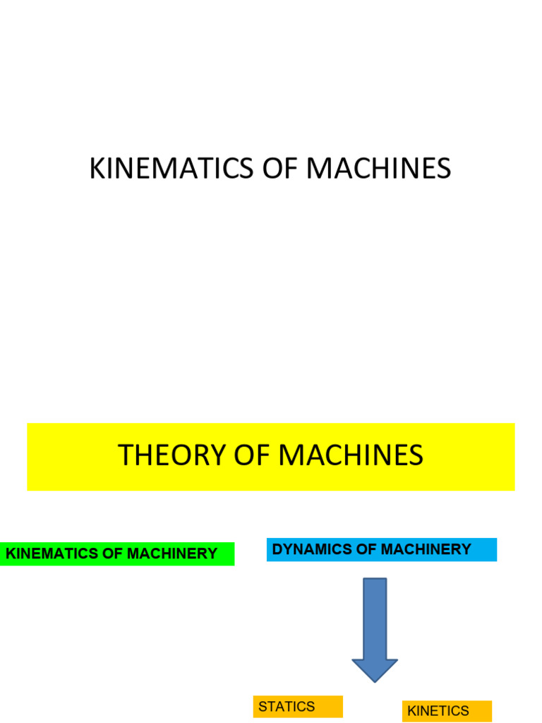 Introduction To Kinematics 1 | PDF | Kinematics | Machines
