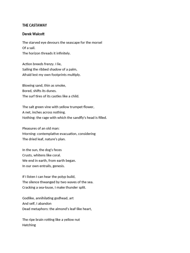 The Castaway Text | PDF