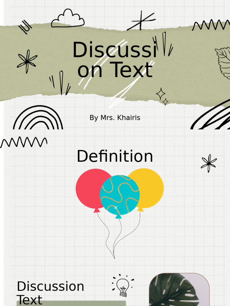 Discussion Text | PDF