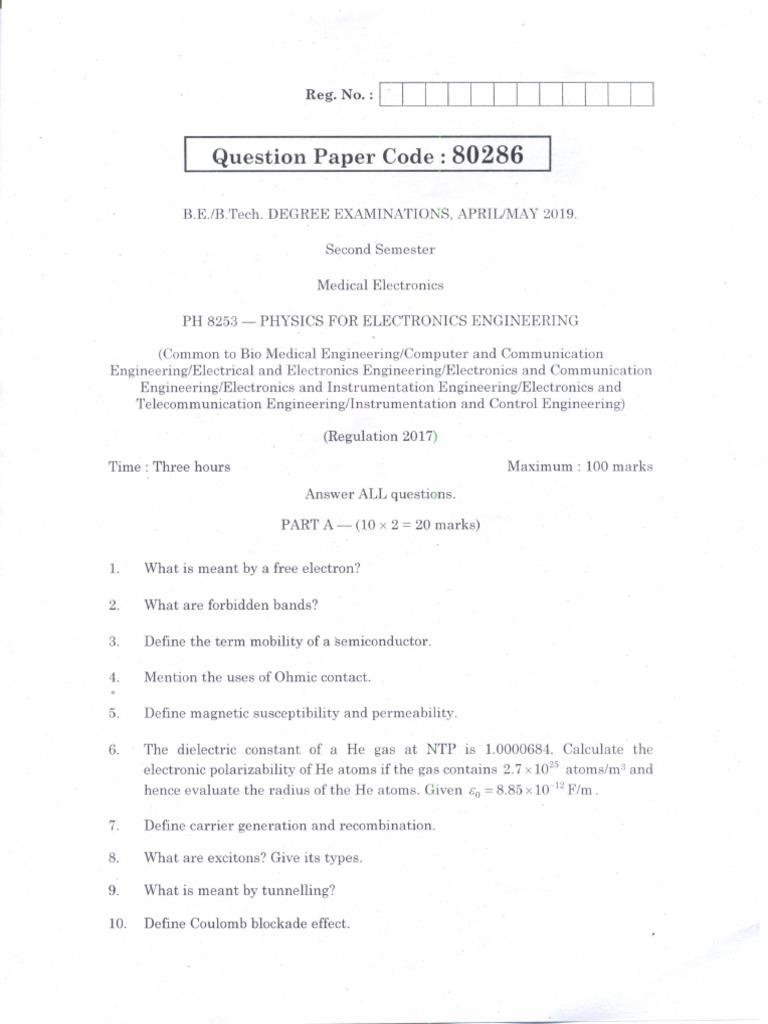 QP Reg2017 April May 2019 | PDF | Electronic Engineering | Engineering