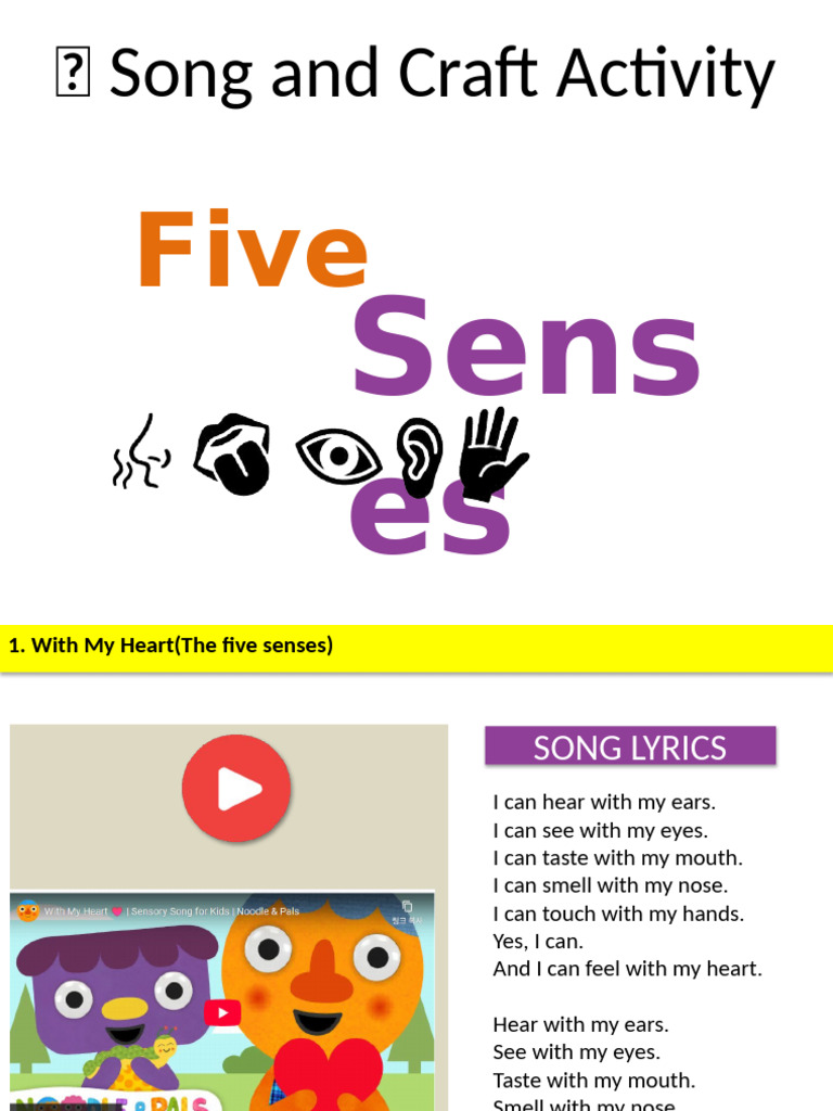 Five Senses Craft | PDF