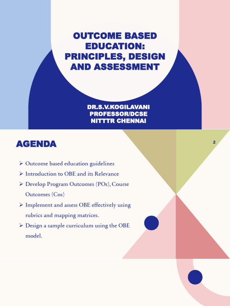Outcome-Based Education Principles & Design | PDF | Machine Learning ...