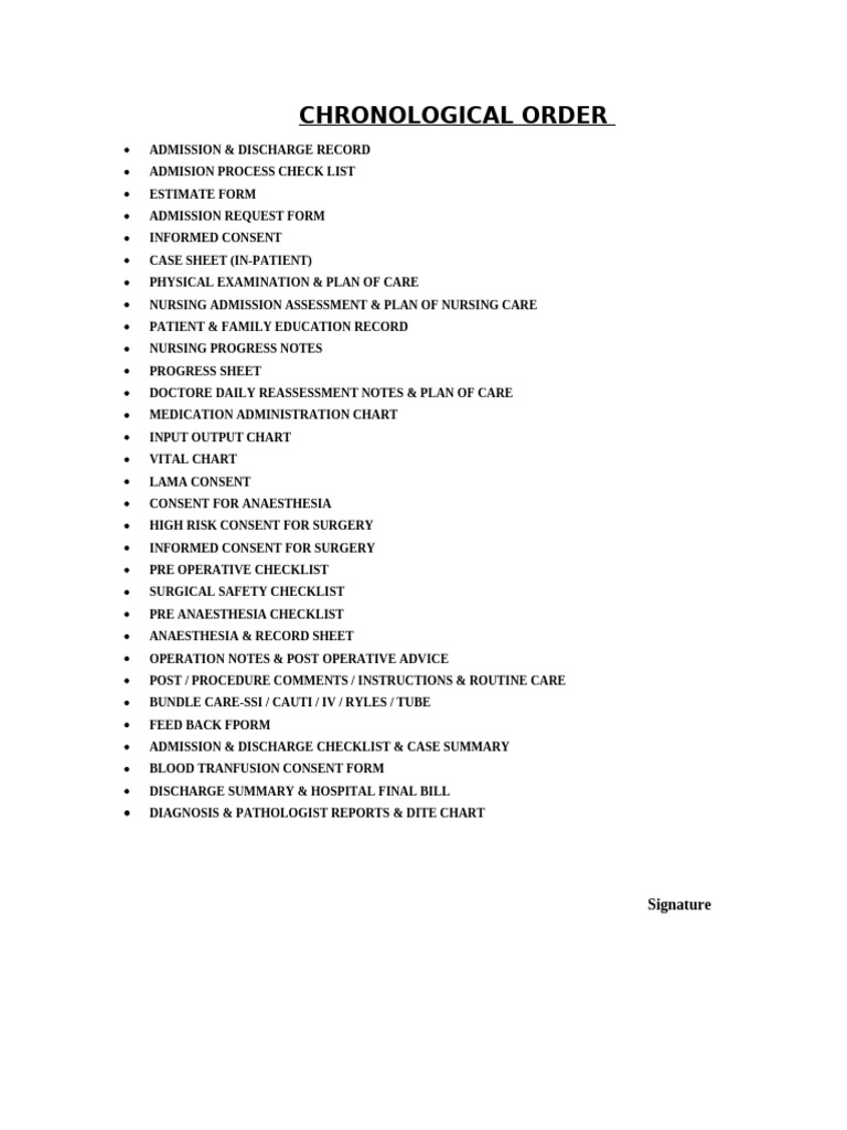Chronological Order | PDF