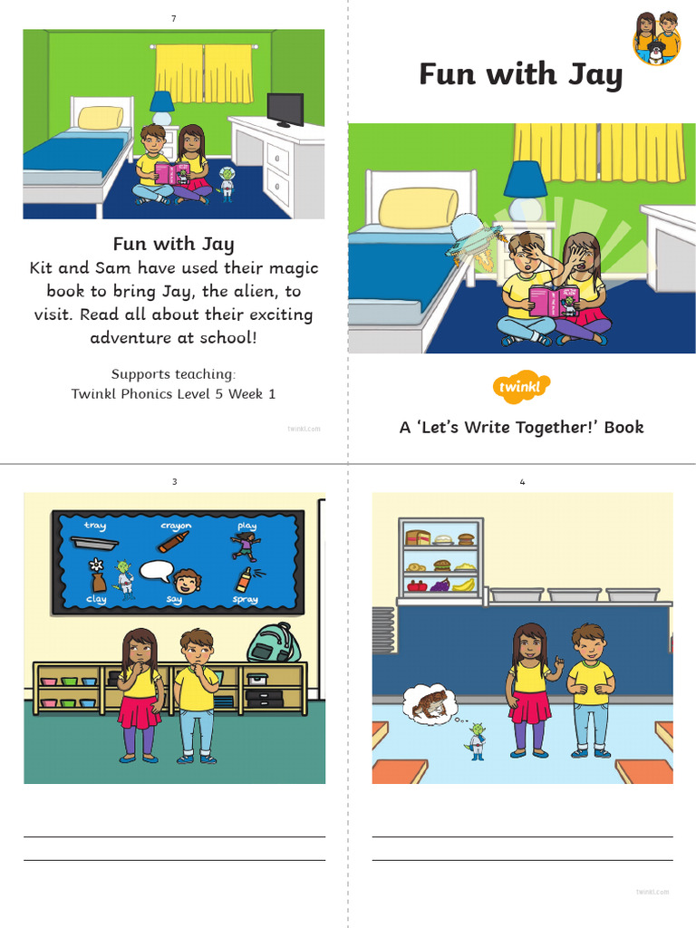 Fun With Jay Writing Minibook | PDF