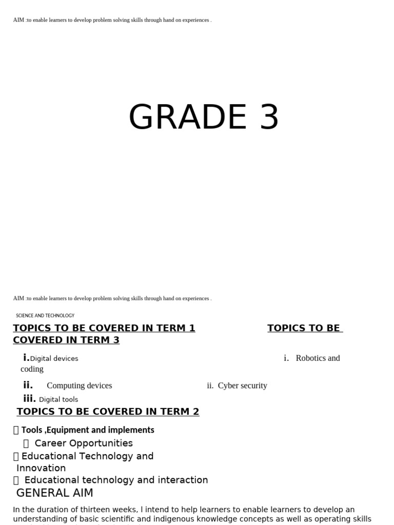 Grade 3 Robotics & Coding Curriculum | PDF | Security | Computer Security