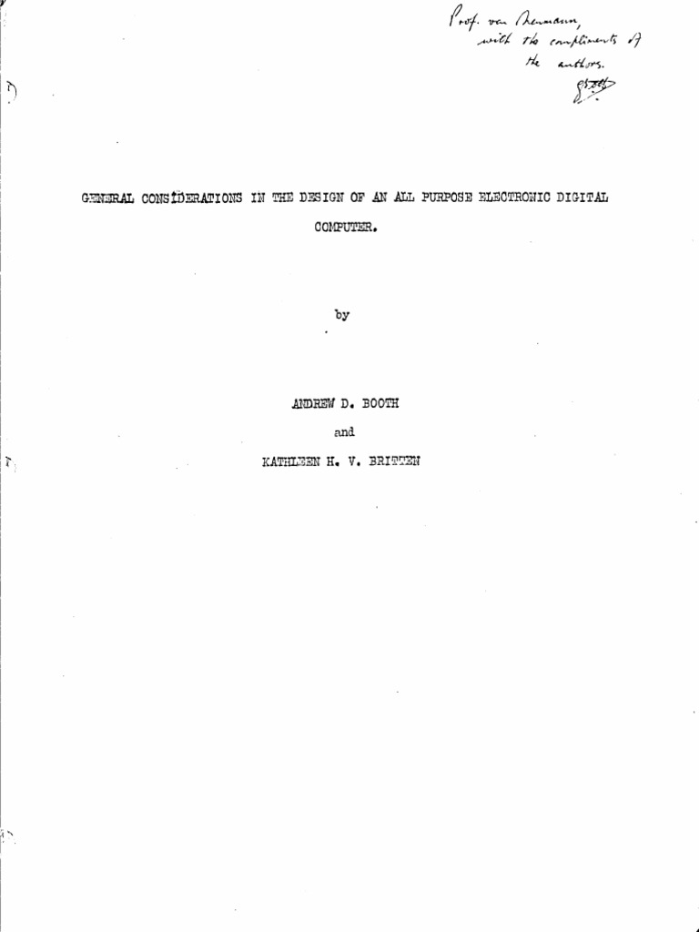 Booth Britten General Considerations Design All Purpose Electronic ...