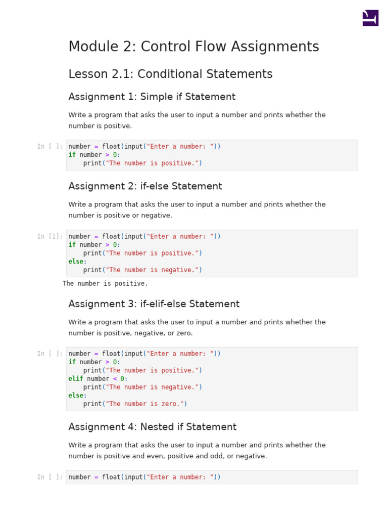 Assignment Solutions 1759804378 | PDF | Control Flow | Computer Programming