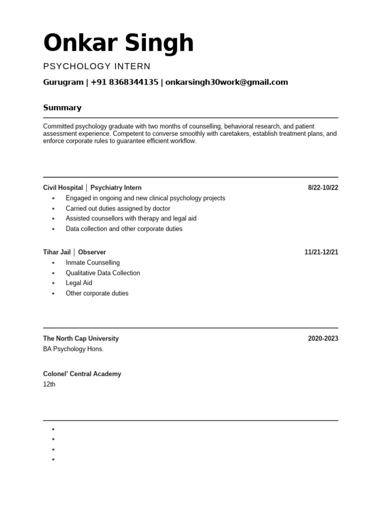 Onkar Resume | PDF