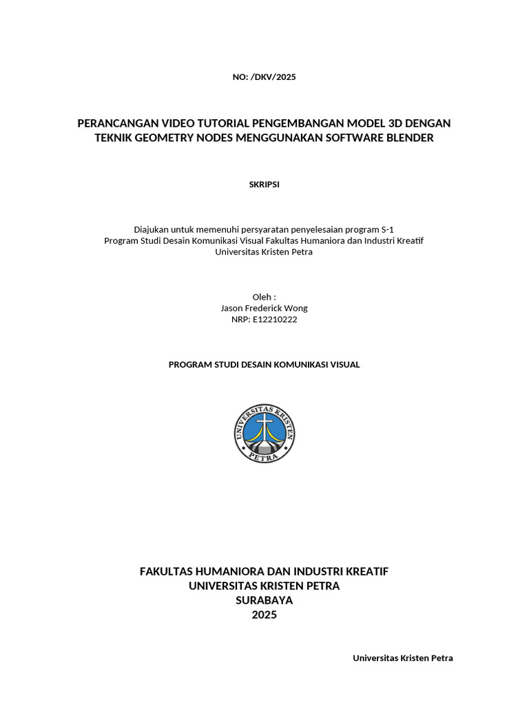 E12210222 - Jason Frederick Wong - TUGAS AKHIR | PDF