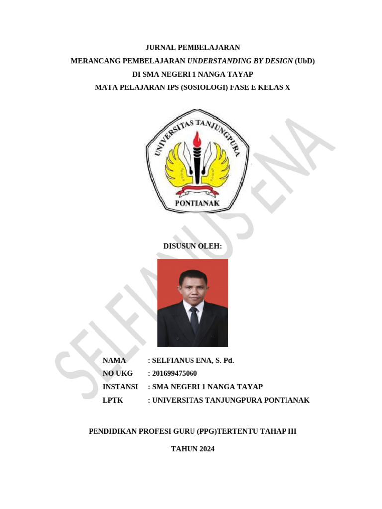 JURNAL PEMBELAJARAN MERANCANG PEMBELAJARAN UNDERSTANDING BY DESIGN (UbD) | PDF