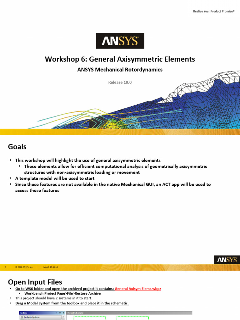Axisymmetric Elements Workshop Guide | PDF | Graphical User Interfaces ...